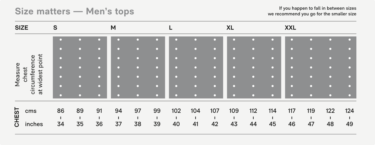 Size Guide - SKINS Compression Australia