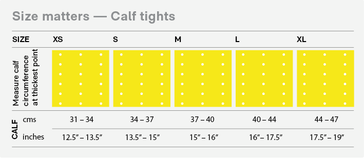 Size Guide - SKINS Compression Australia