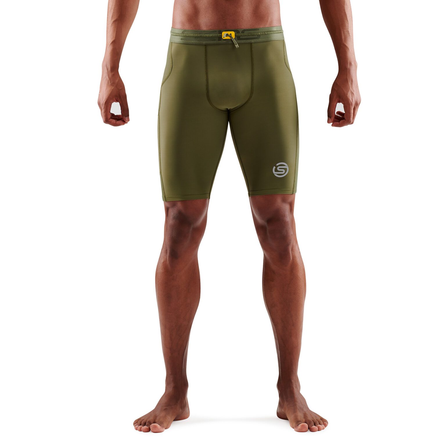 SKINS SERIES-3 MEN'S HALF TIGHTS KHAKI - SKINS Compression Australia