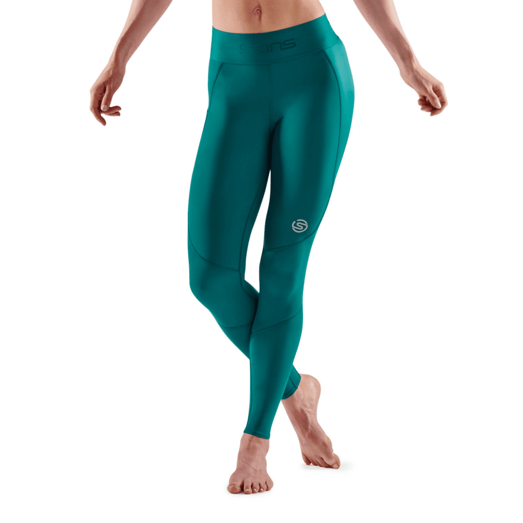 SKINS SERIES-3 WOMEN'S LONG TIGHTS PKT TEAL - SKINS Compression Australia