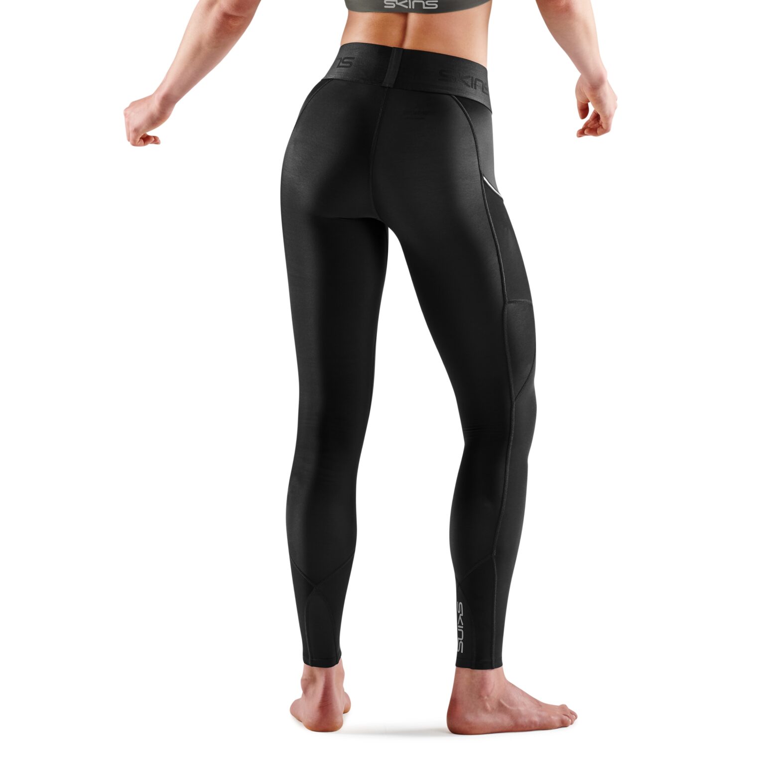 SKINS SERIES-3 WOMENS THERMAL LONG TIGHT PKT BLACK - SKINS Compression ...