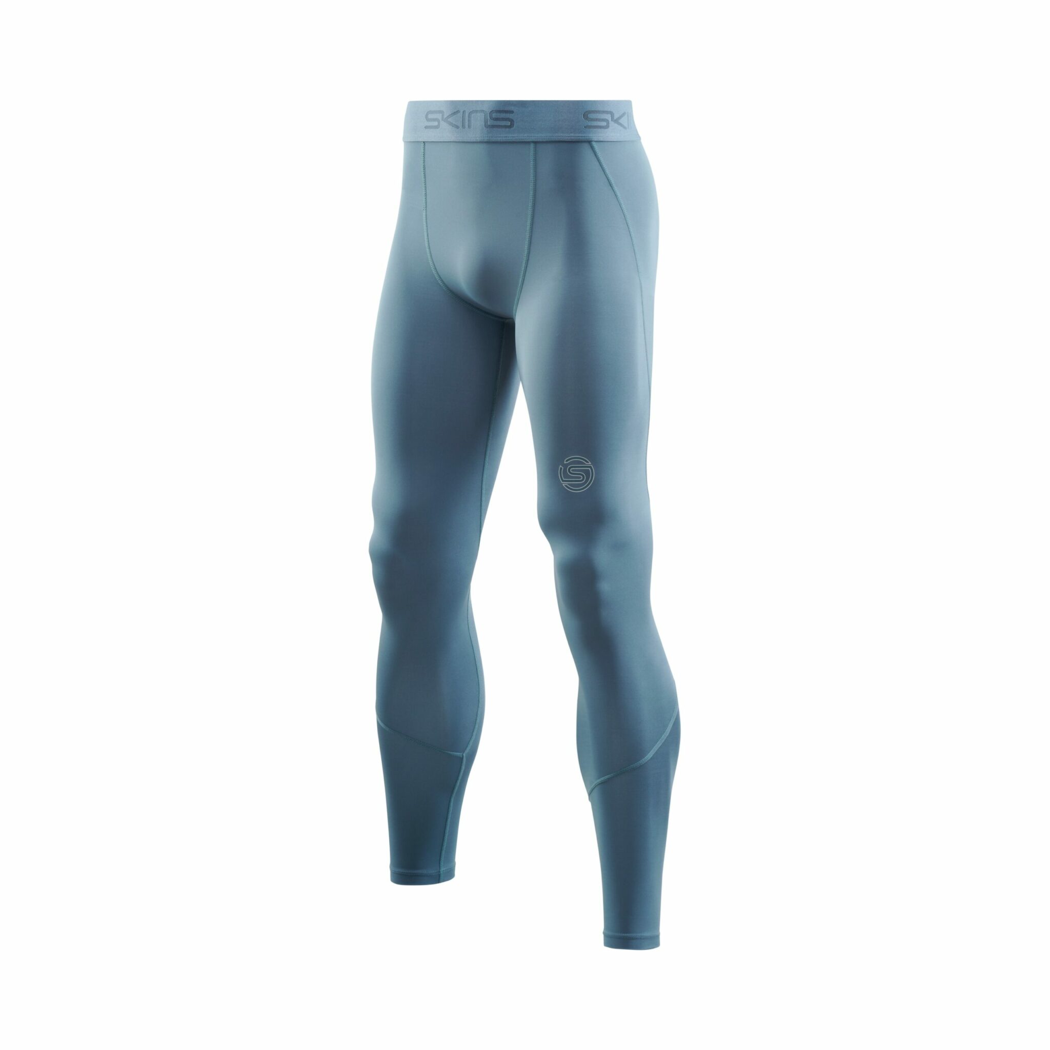 SKINS SERIES-2 MEN'S LONG TIGHTS BLUE GREY - SKINS Compression Australia