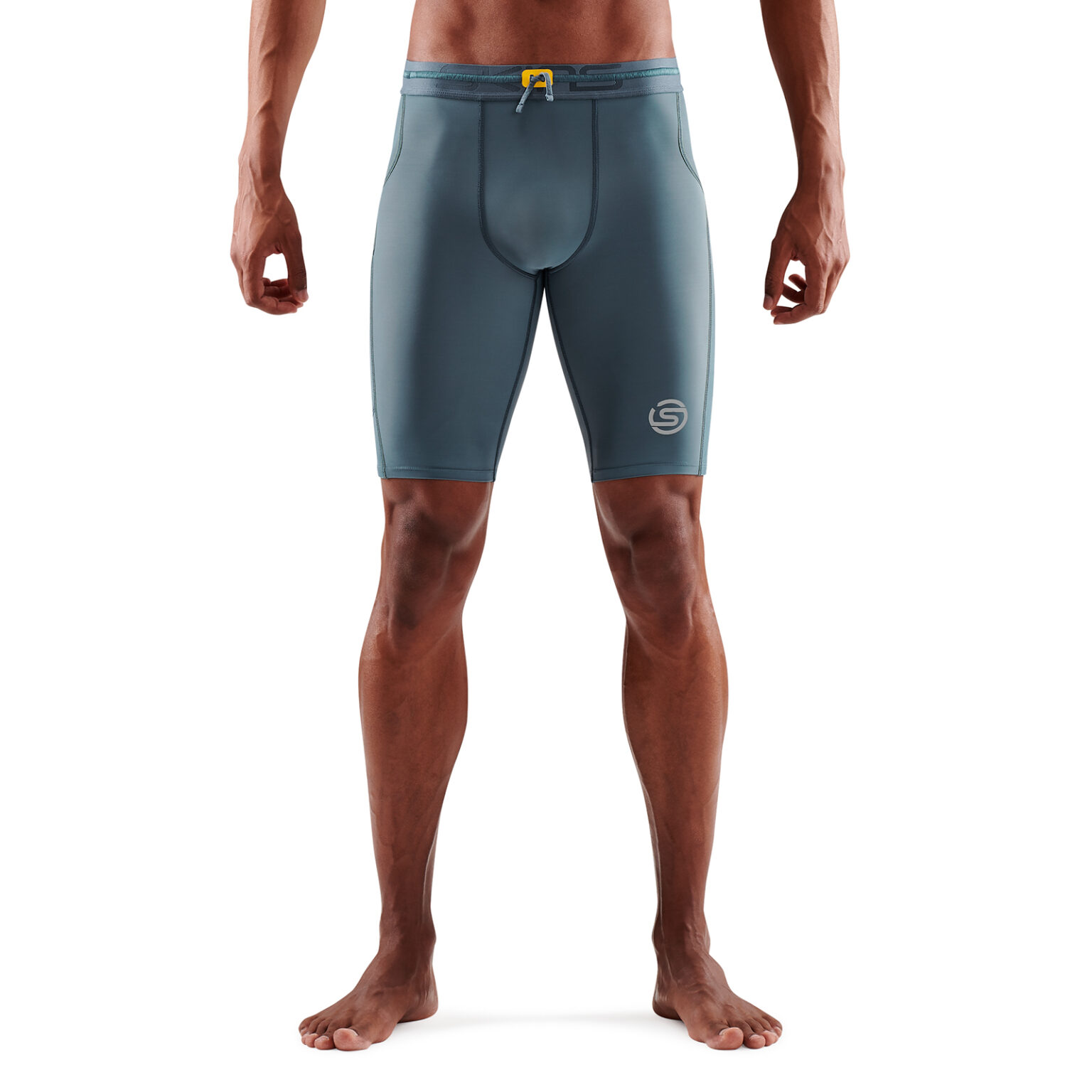 SKINS SERIES-3 MEN'S HALF TIGHTS BLUE GREY - SKINS Compression EU